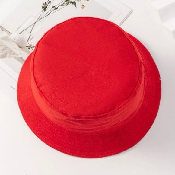Passion of Essence | Accessories | Y2k Red Bucket Vintage Hat | Poshmark